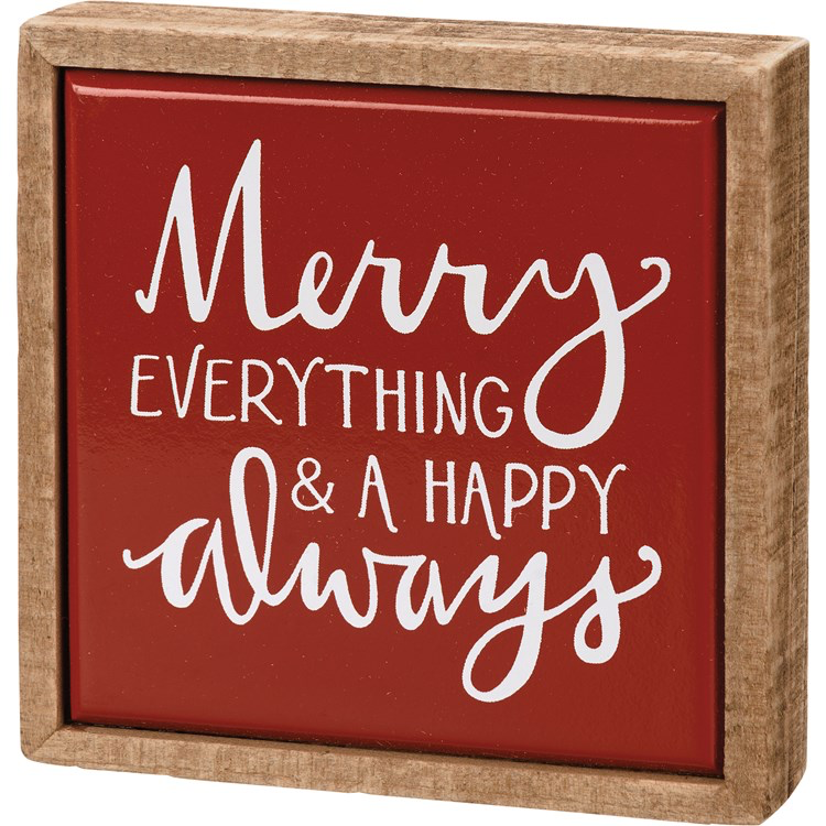 Mini Box Sign - Merry Everything – Simply Northwest